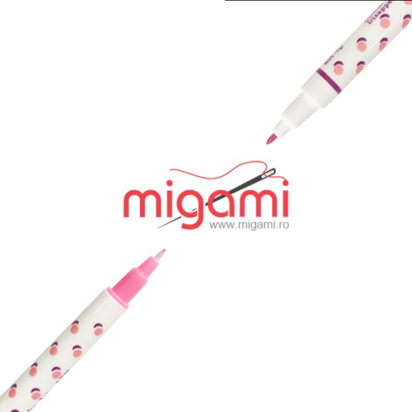 Marker evanescent roz Adger dublu insemnare si marcaje textile - Migami